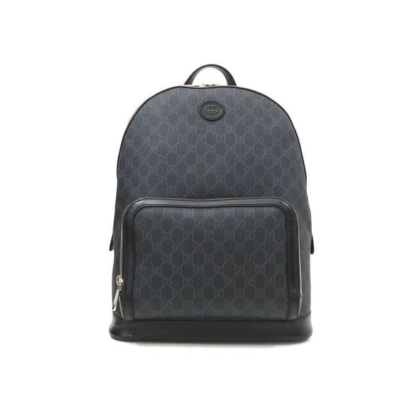 Gucci | Bags | Gucci Gg Supreme Interlocking G Backpack Black | Poshmark